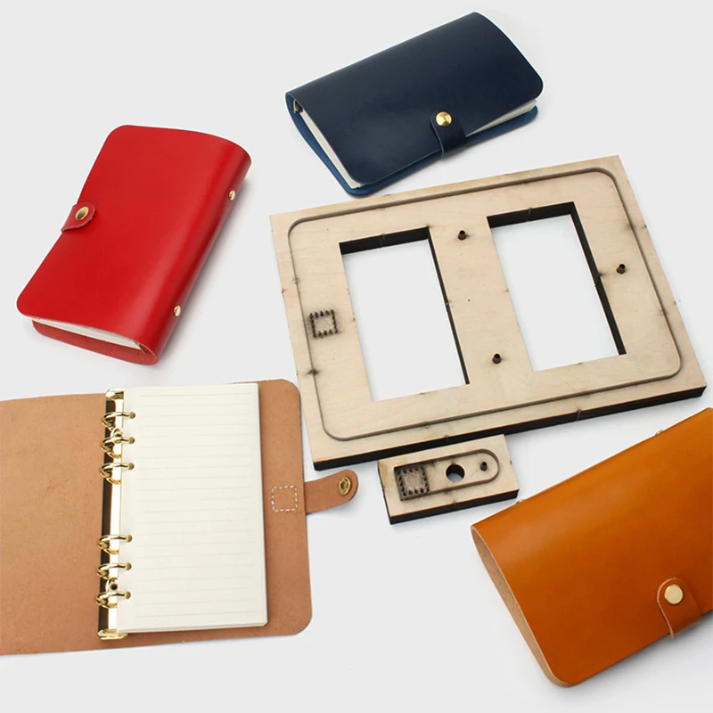 Molde-de-corte-de-cuero-A6-para-cuaderno-plantilla-de-punzonado ...