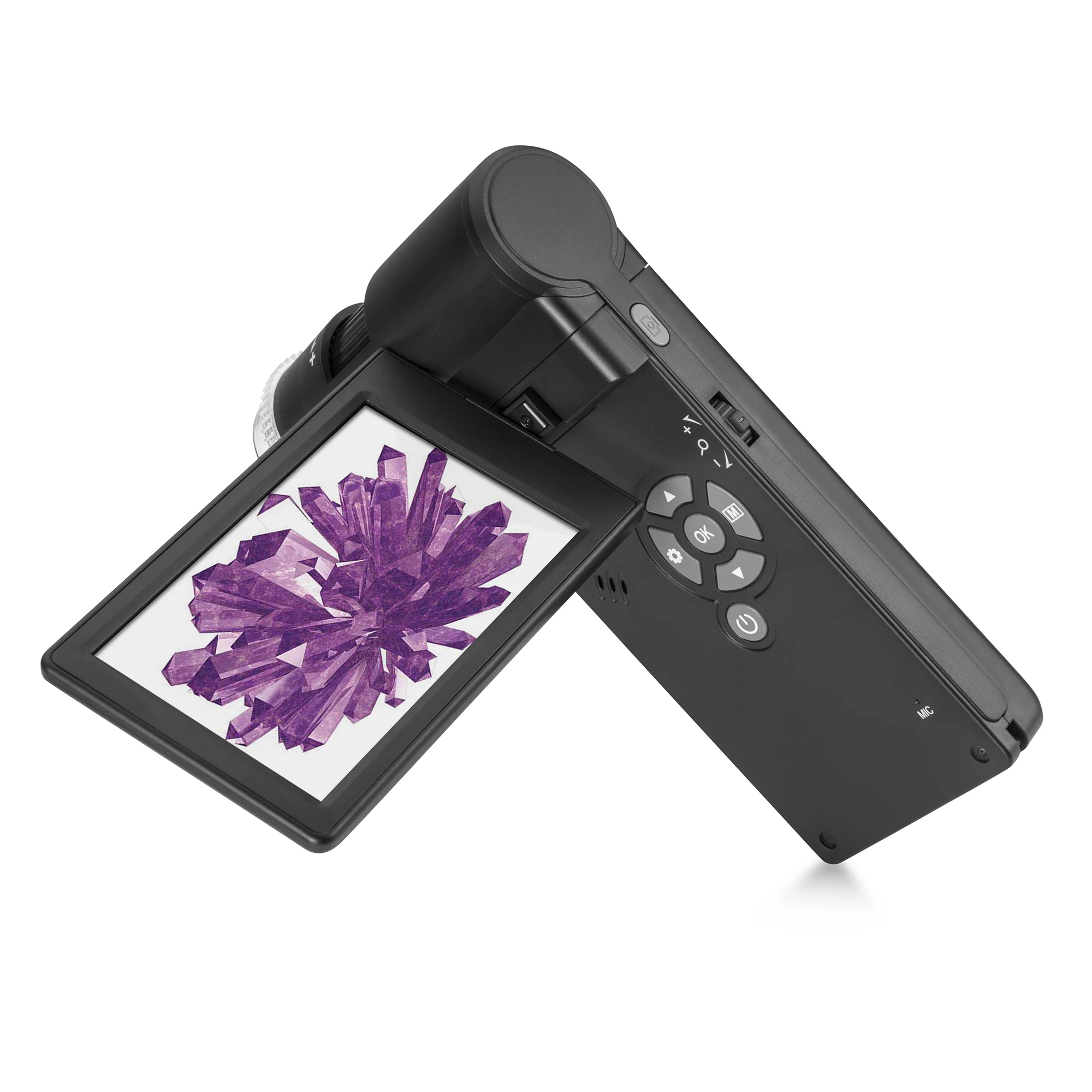 4" IPS Screen Display Handheld 10-300X HD Digital Microscope Camera ...