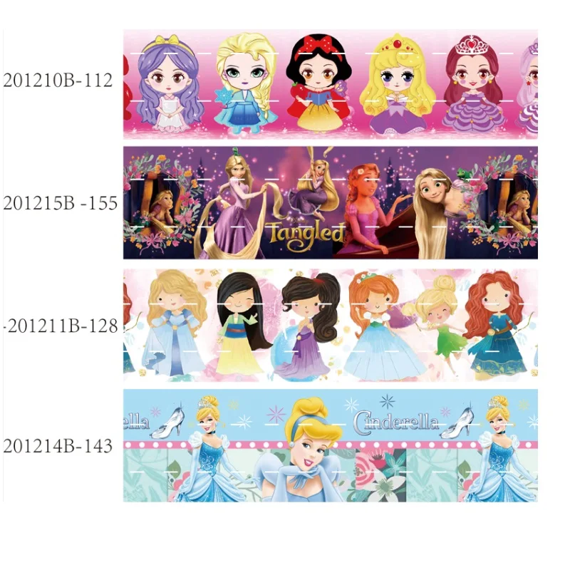 Disney-Princess-Cartoon-Grosgrain-Ribbon-Printed-Disney-Ribbon-for ...