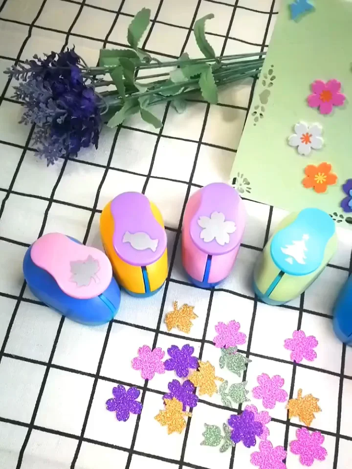 Multi-pattern paper Punch Scrapbook Motif Punch set Flower Paper ...