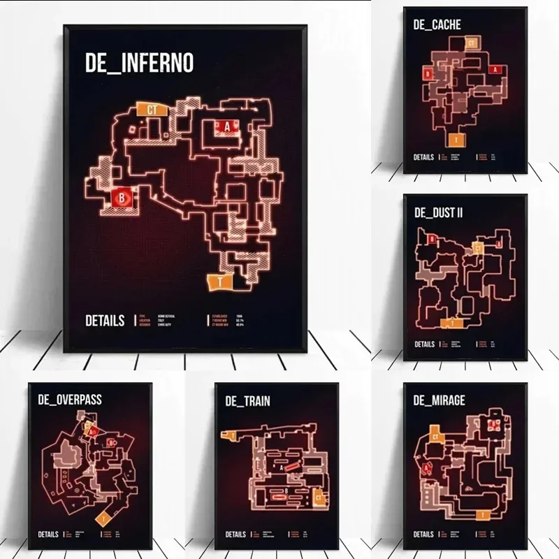 CS Maps: The Ultimate Guide to Aesthetic FPS Wall Art for Gamers and ...