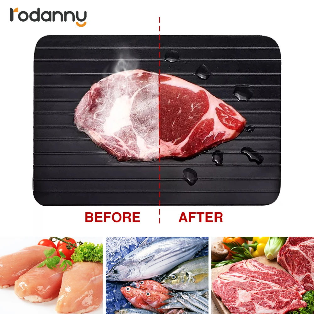 Rodanny Fast Defrosting Tray Thaw Frozen Food Meat Fruit Quick ...