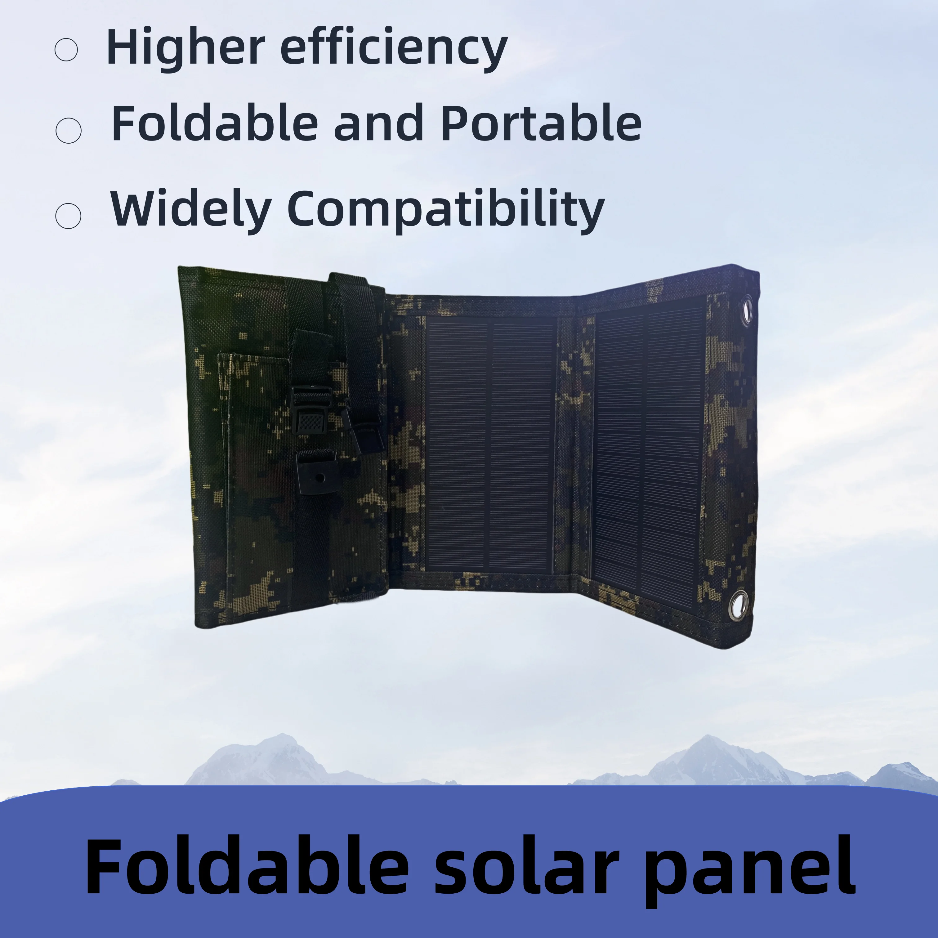 Allpowers-Camouflage-Folding-Solar-Panel-5V-USB-for-Outdoor-Camping-To ...