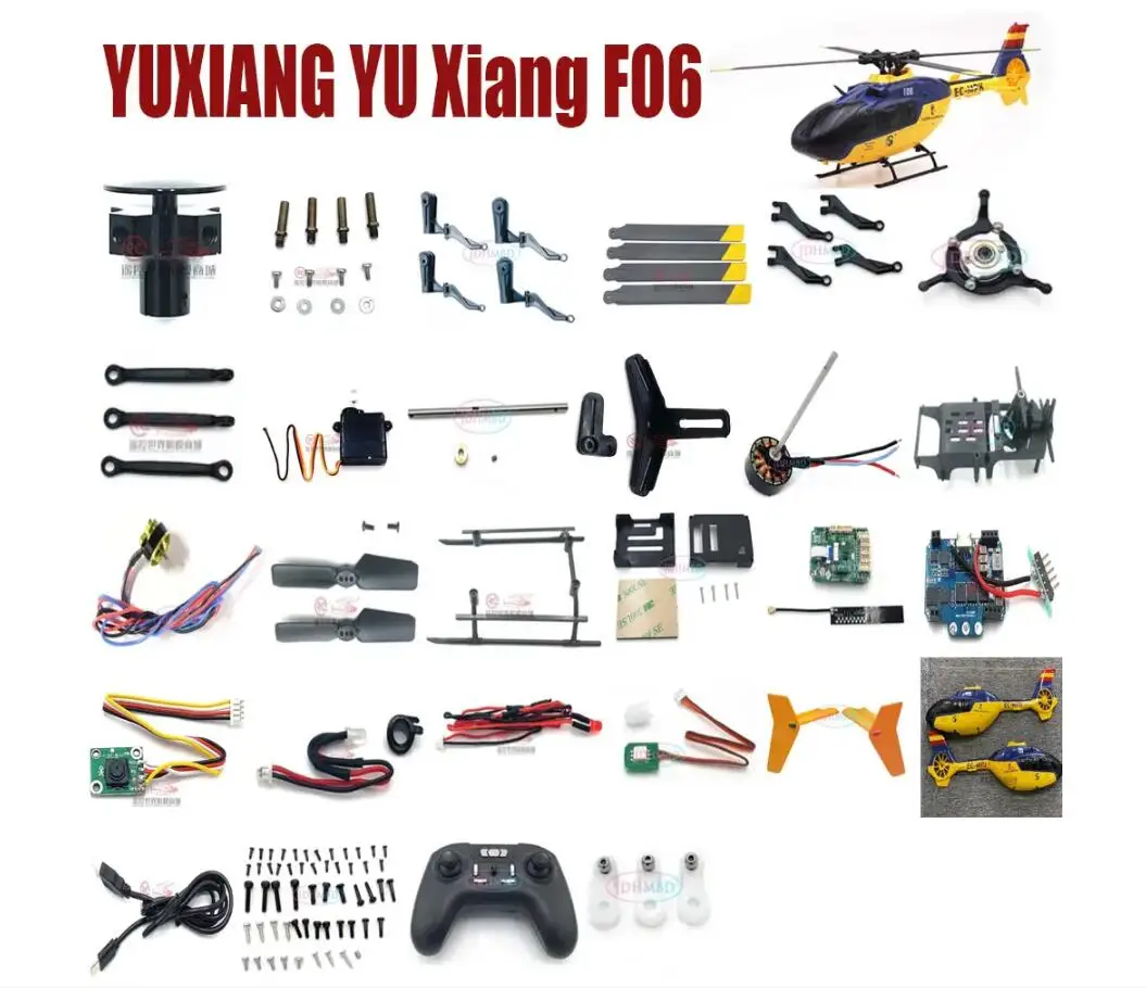 YUXIANG YU Xiang F06 RC helicopter spare parts Body shell blades ...
