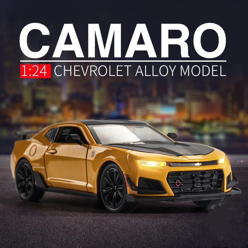 1/24 Alloy Die Cast Camaro Sports Car Model Toy Vehicle Simulation ...