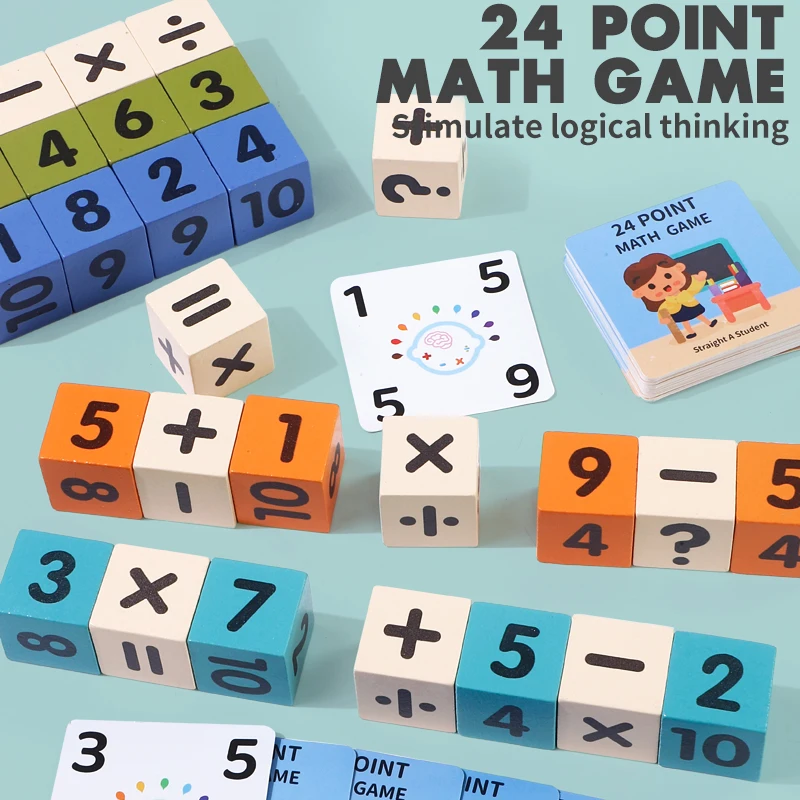 24-Point-Game-Rubik-s-Cube-Cube-color-random-Fun-Wooden-Toy-Math ...