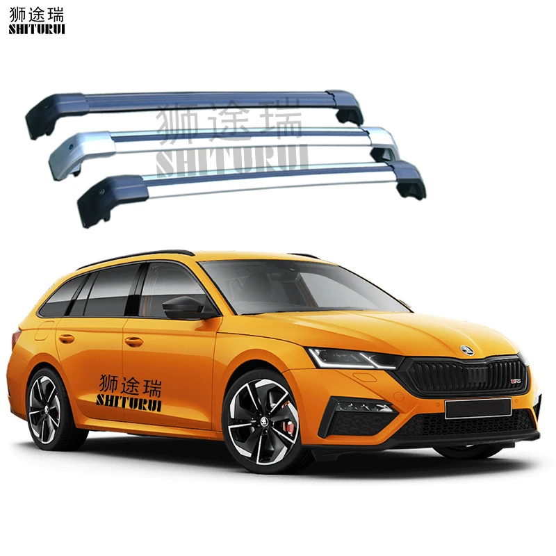 2Pcs Roof Bars for SKODA OCTAVIA 5 DOOR ESTATE 2021 2023 Aluminum Alloy ...