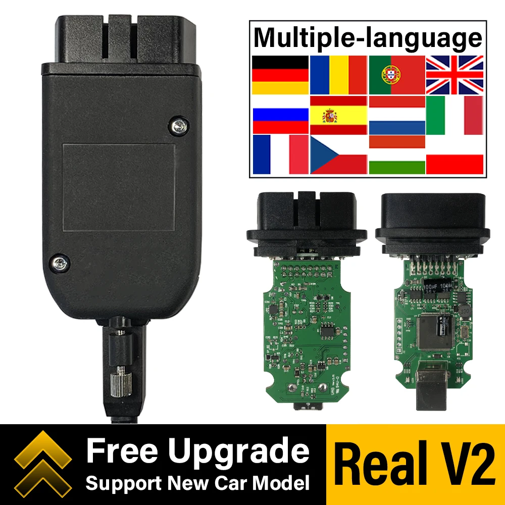 Mais novo Real V2 Diagnóstico Codificação 1996 2023 VAG COM HEX V2 ...
