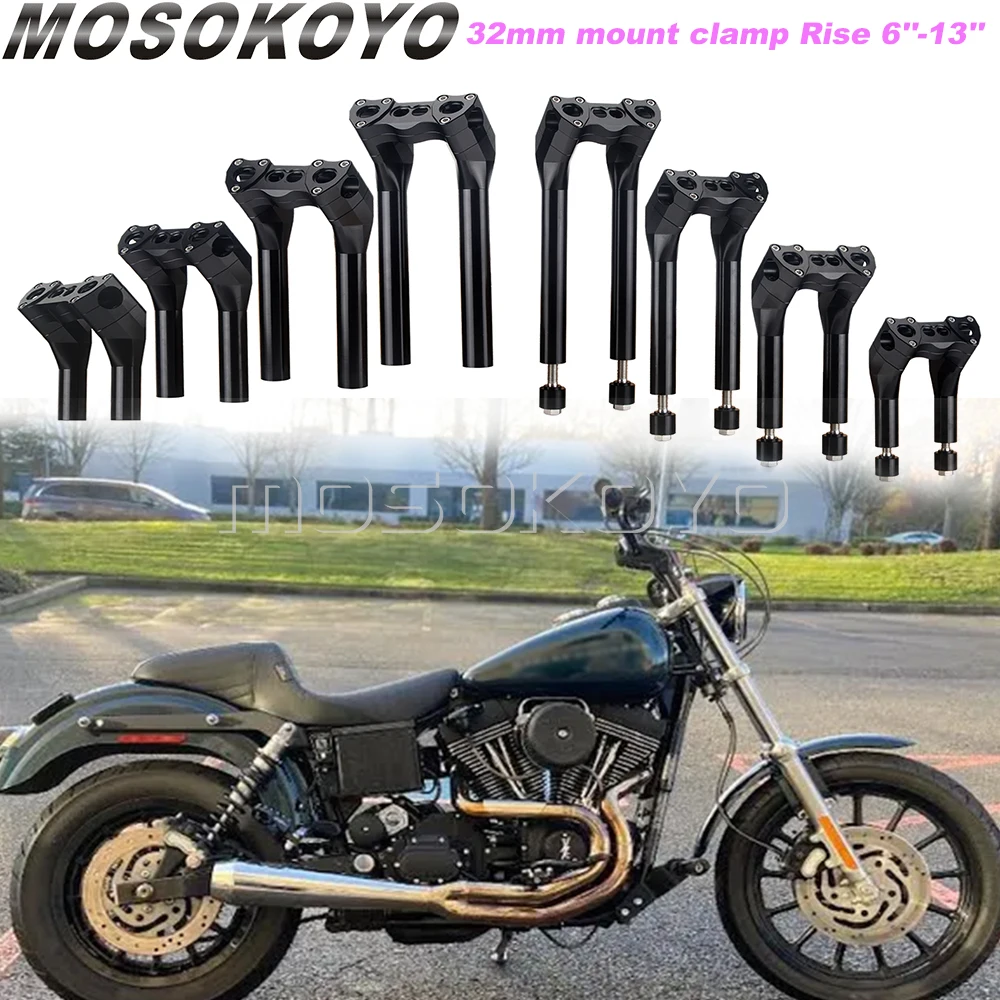Rise Manillar estilo Club para Harley Touring Electra Glide Street, Bob ...