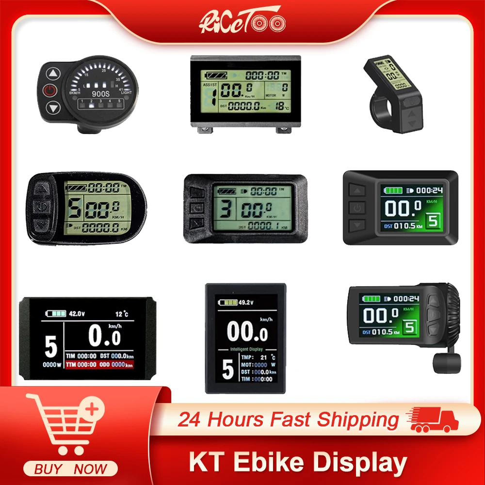 Electric Bike Display Kt Lcd3 Lcd4 Lcd5 Lcd7 Lcd8h Lcd9 Led880 Led900s ...