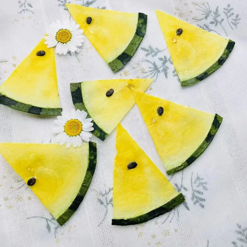 2PCS-6-8cm-Nature-real-watermelon-specimens-Pressed-yellow-watermelon ...