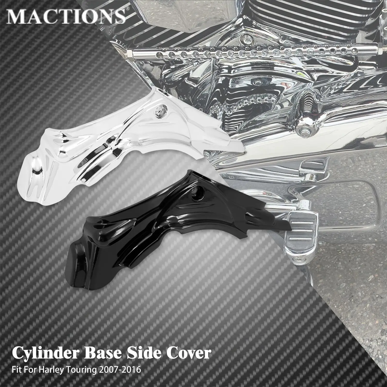 Motorcycle Cylinder Base Side Cover Fairing Cover For Harley Touring ...