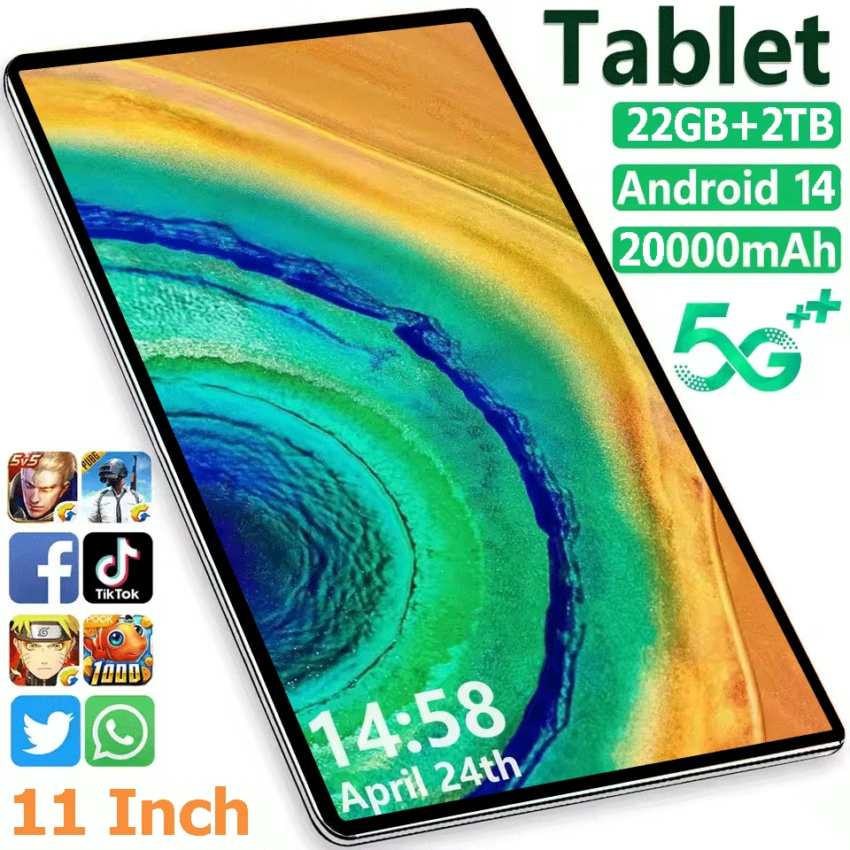 2026 New Original Pad 15 Pro Global Edition Tablet Android 14 22GB+2TB ...