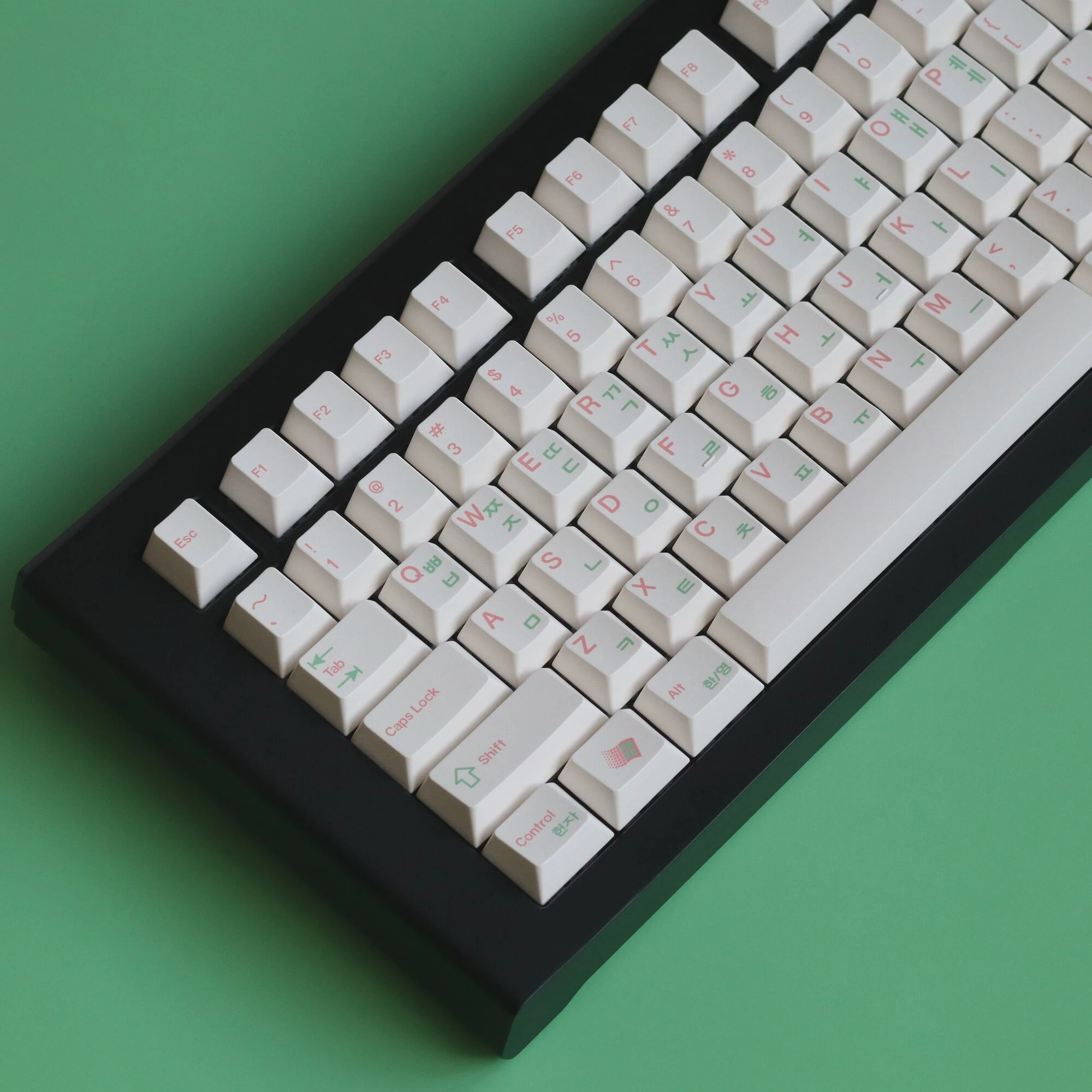 1-Set-Pink-Green-Korean-Keycaps-PBT-Dye-Sublimation-Key-Caps-Cherry ...