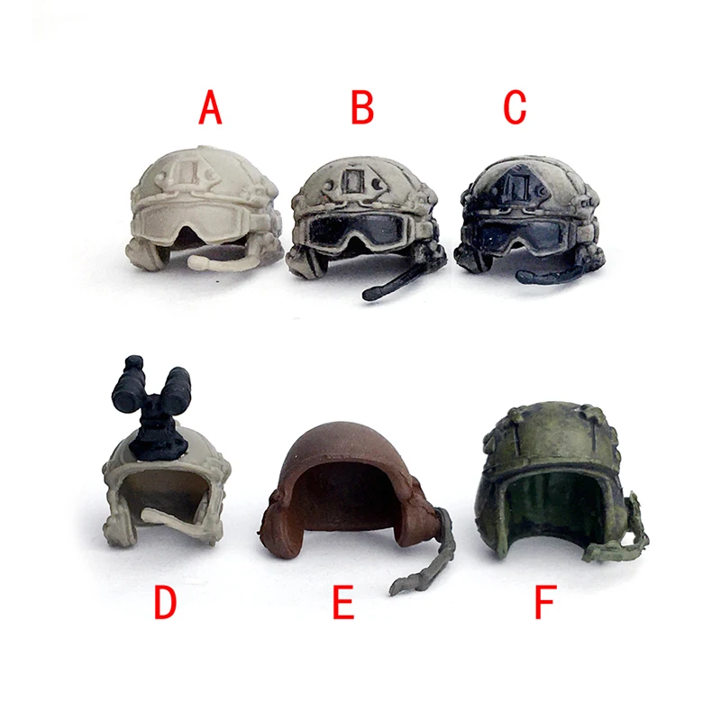 1:18 Scale Special Forces Soldier Accessory Helmet Hat Pilot Combat Cap ...