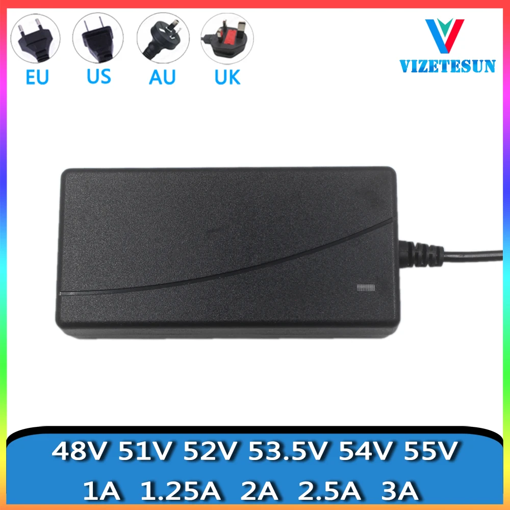 POE Switch 48V 51V 52V 53.5V 54V 55V 1A 1.25A 2A 2.5A 3A Charging Power ...