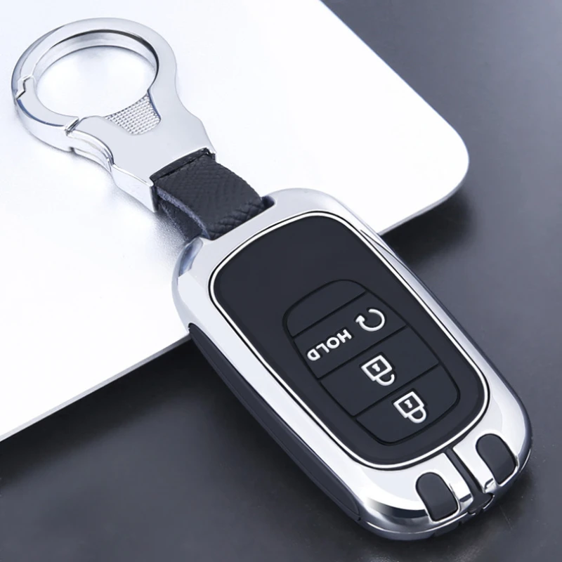 Zinc-Alloy-Car-Remote-Key-Case-Cover-For-Honda-Civic-11th-Gen-Accord ...