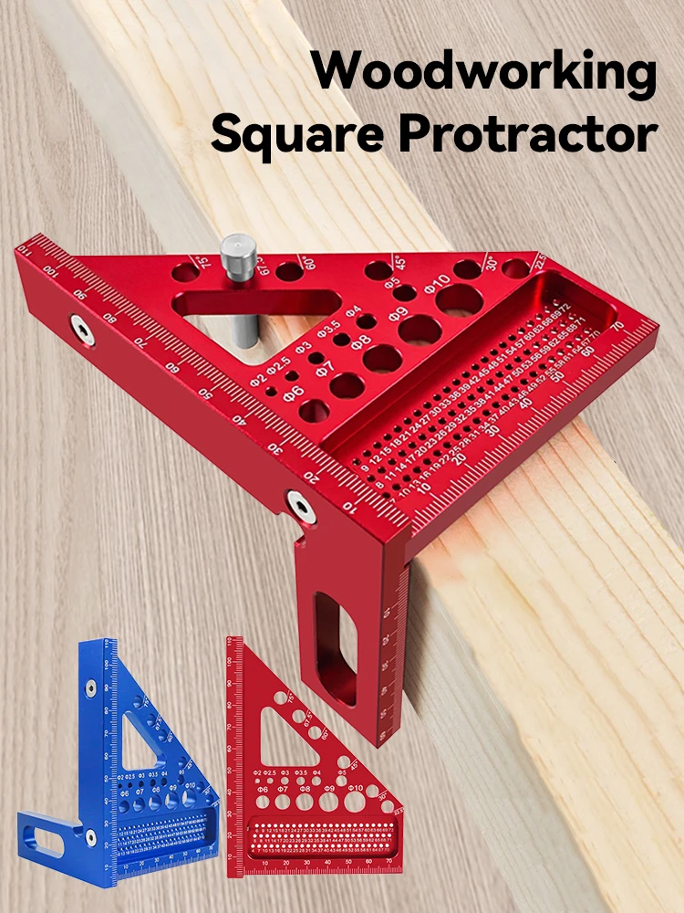 Woodworking-Square-Protractor-Aluminum-Alloy-Miter-Triangle-Ruler-High ...