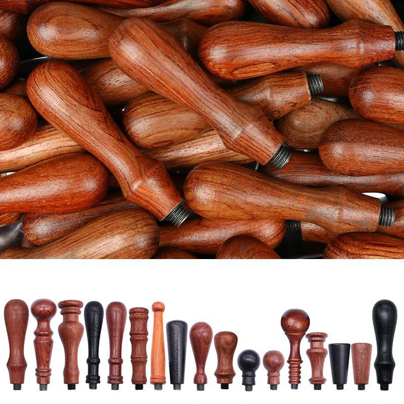 Wooden-Seal-Handle-Retro-Rosewood-Fire-Paint-Stamp-Special-Handles-DIY ...