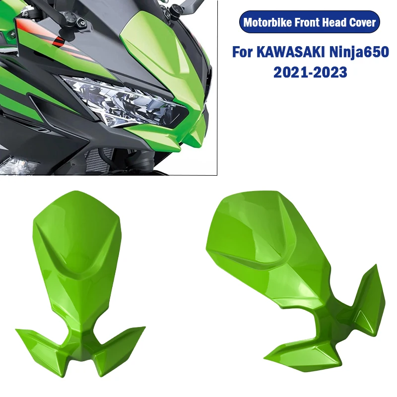 For-KAWASAKI-Ninja650-Front-Fairings-2020-2023-Headlight-Cowl-Nose-ER6F ...