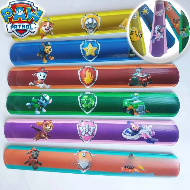 PAW-Patrol-Chase-Wrist-Strap-Children-Clap-Ring-Slap-Bracelets-Kids ...