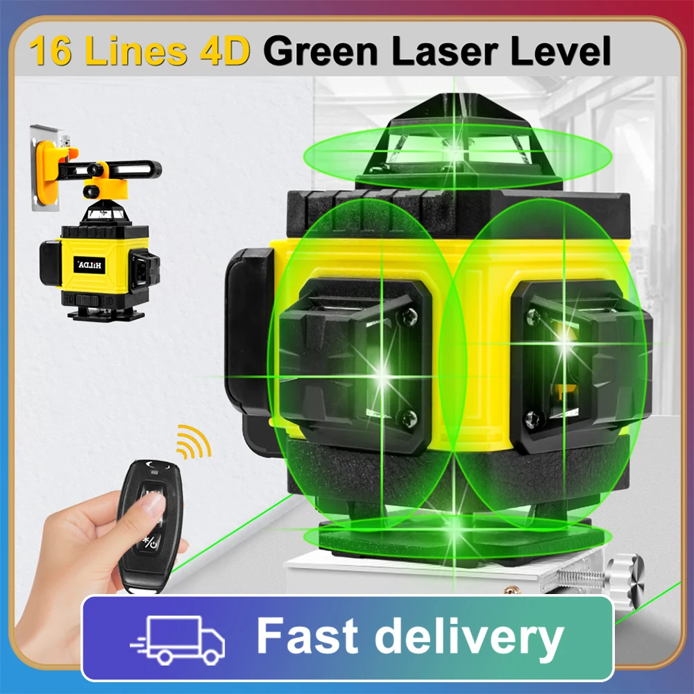 16-Lines-4D-Green-Laser-Level-Self-Leveling-360-Horizontal-and-Vertical ...