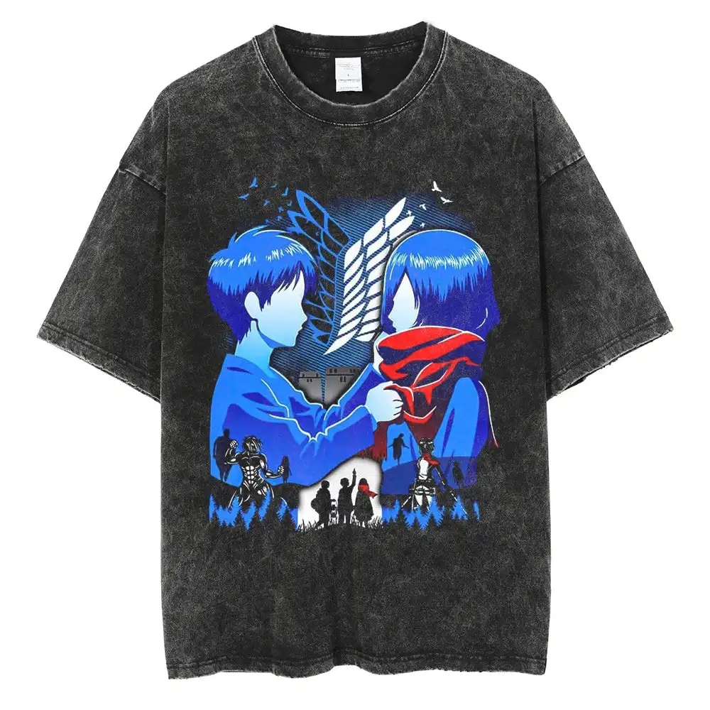 Guts Berserk Anime Graphic Blood Splatter Vintage T Shirt Men's 2026 ...