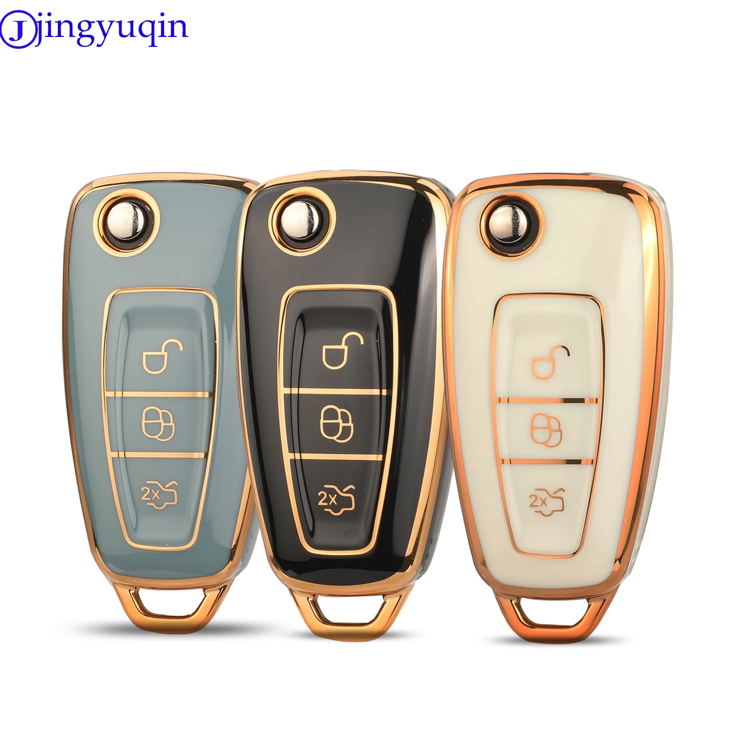 jingyuqin New Arrival Remote Car Key TPU For Ford Mondeo Focus 3 MK3 ...