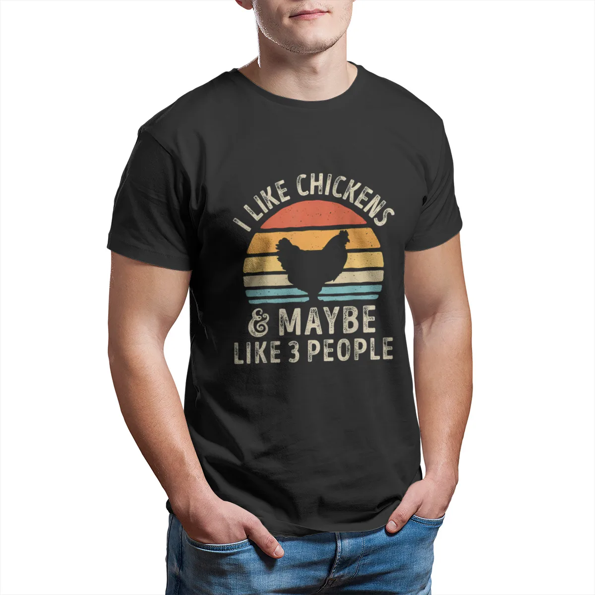 I-Like-Chickens-And-Maybe-Like-3-People-Chicken-Farm-Gifts-Tshirt-Man-T ...