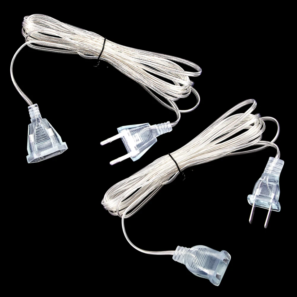 3M-110V-220V-EU-US-Plug-Standard-Power-Extension-Cord-Transparent ...