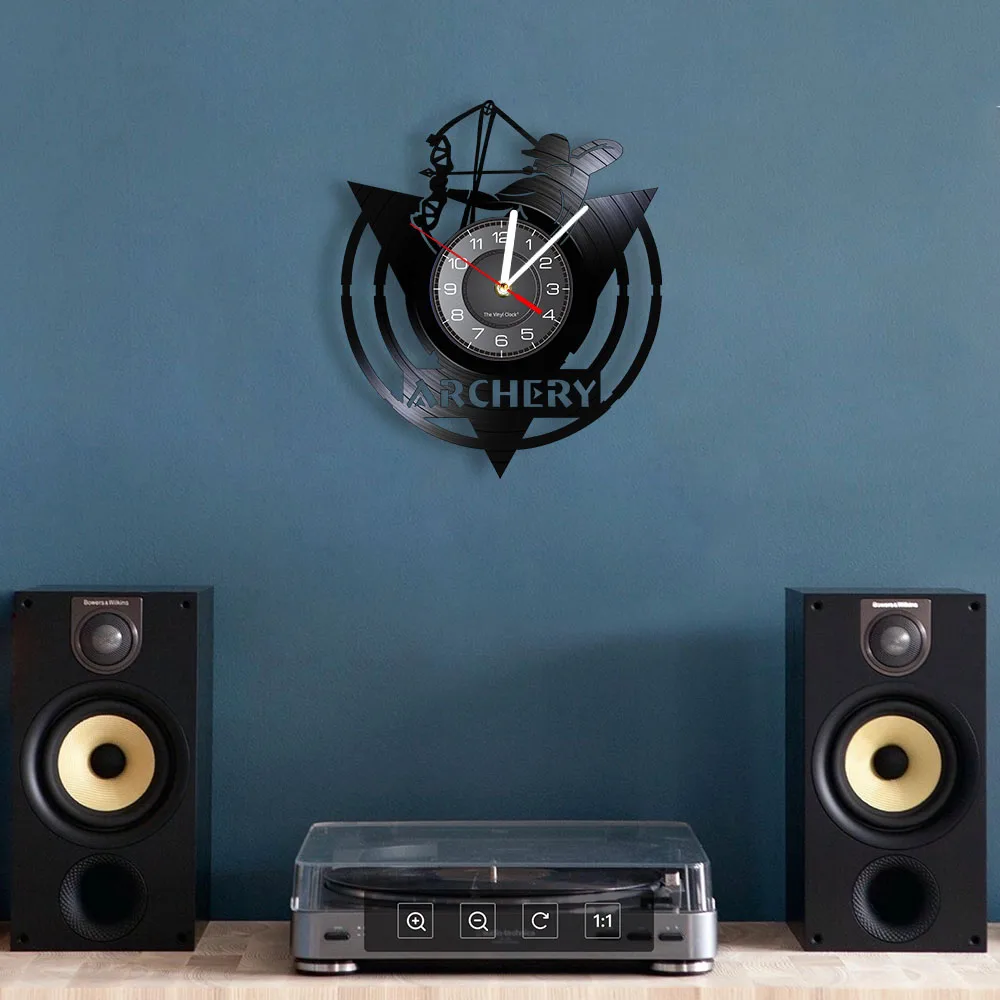 Arrows In The Hands Of Warriors Archery Bow Archery Wall Clock Archery Logo Shoot Bow Target ...