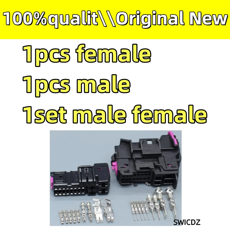 New 20 Pin/Way Male Or Female Front Door L/R Connector Plug With Wire ...