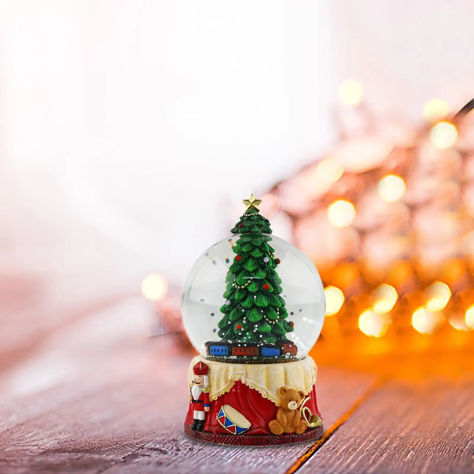 Glass Snow Globe Collection Xmas Figurine Desktop Decor Xmas Water ...