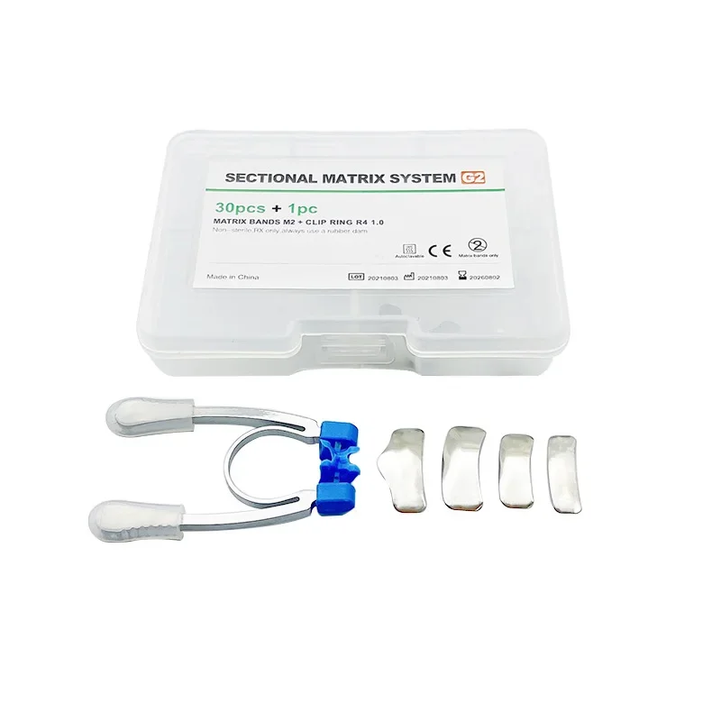 Dental-Sectional-Matrix-System-Sectional-Matrix-Band-with-Metal-Spring ...