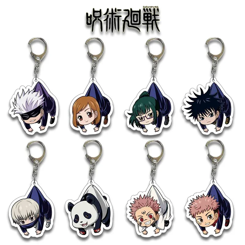 Anime-Jujutsu-Kaisen-Gojo-Satoru-Cute-Keychain-Acrylic-Anime-Figure ...