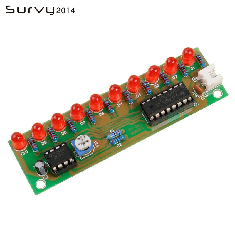 NE555-CD4017-Practice-Learing-Kits-LED-Light-Chaser-Sequencer-Follower ...