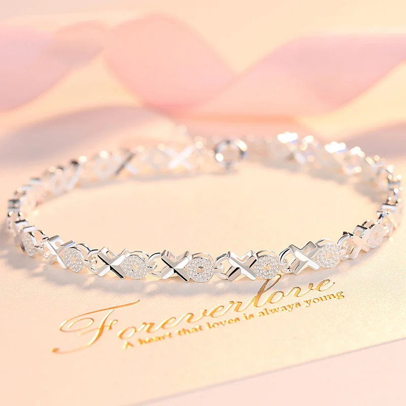 925 Sterling Silver Lucky Bracelets Fashion Multiple Styles Lucky Love ...