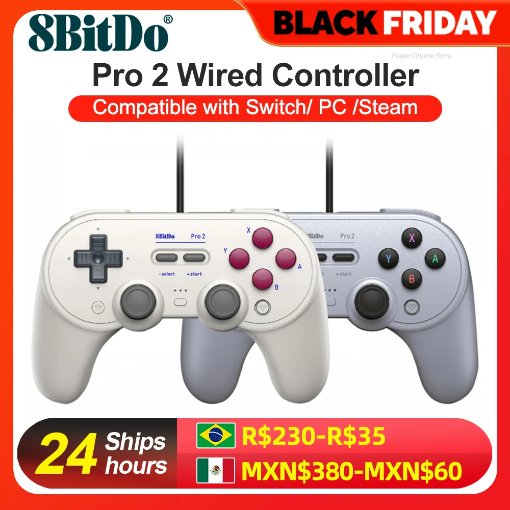 8bitdo-Pro-2-Gamepad-con-cable-para-Nintendo-Switch-PC-Gamepad-RetroPie ...