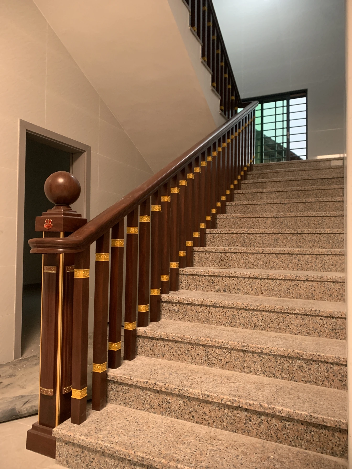 Aluminum stair guardrail aluminum railing self-built houses Villa ...