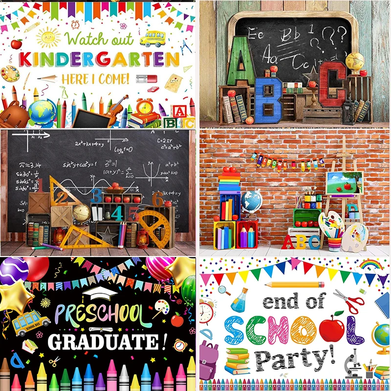 Preschool-Graduation-Backdrop-Congrats-Grad-Banner-Children ...