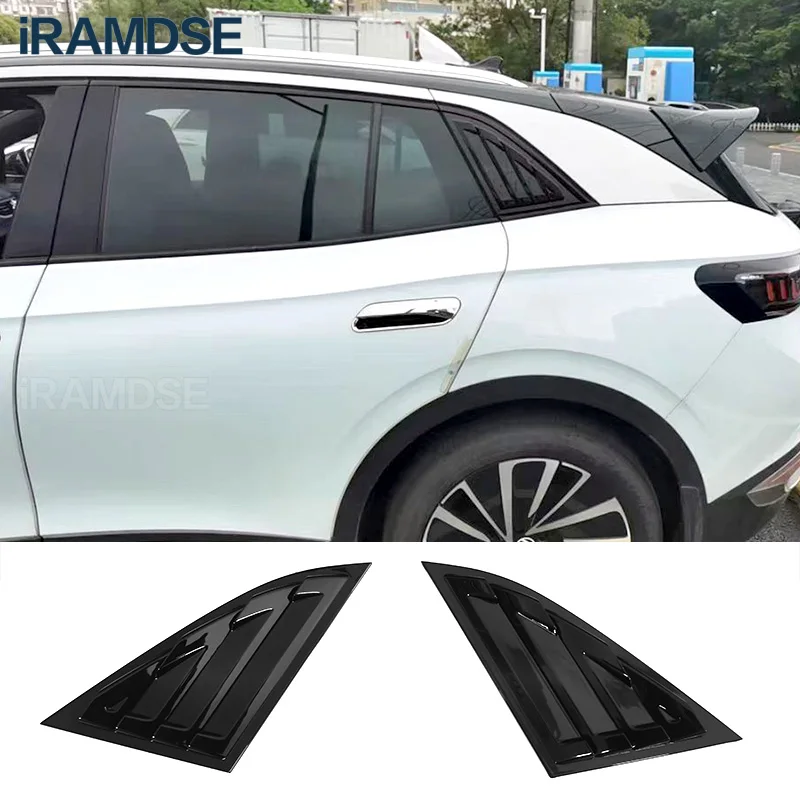 Quarter-Side-Window-Louver-for-Volkswagen-ID-4-Scoop-Cover-Vent-Carbon ...