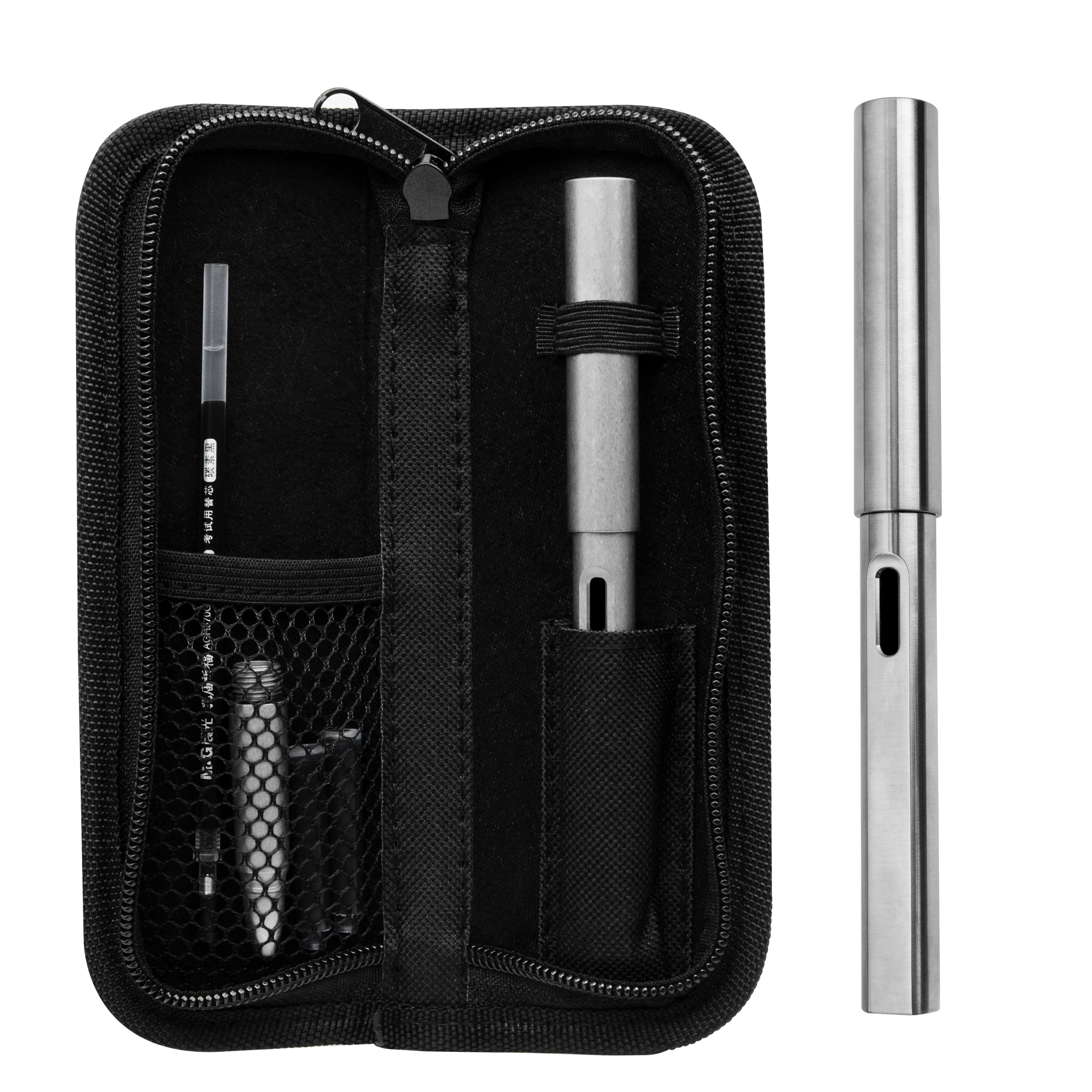 Titanium-Alloy-Pen-Two-In-One-Neutral-Refill-And-Ink-ef-Nib-New-Luxury ...