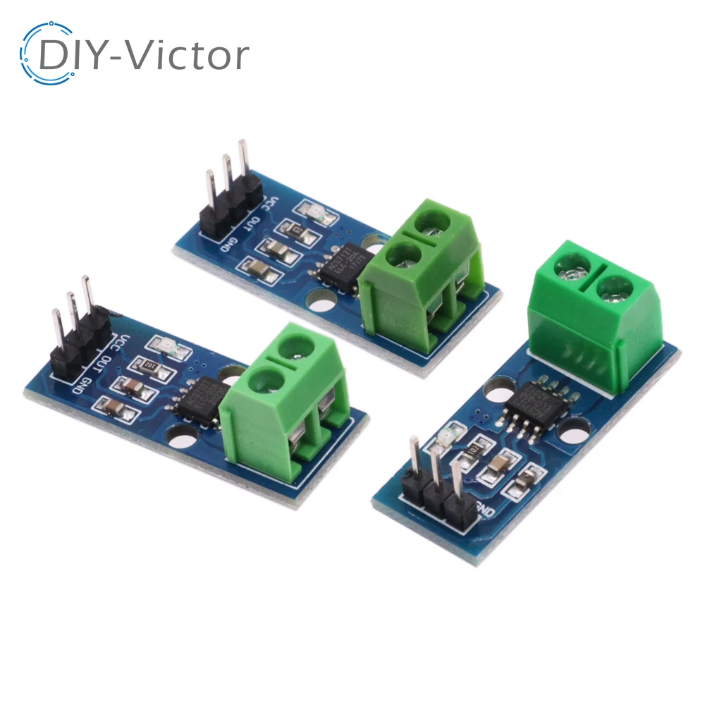 Módulo de Sensor de corriente Hall ACS712, 5A 20A 30A, módulo de Sensor de corriente Hall para ...