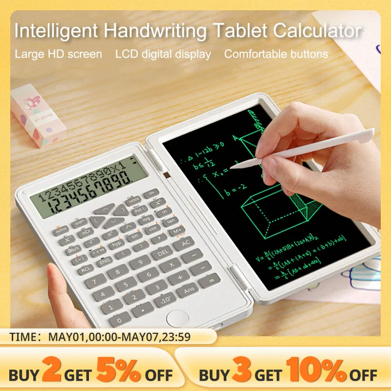 Scientific-Calculator-12-Digit-Large-Display-Calculator-with-Notepad ...