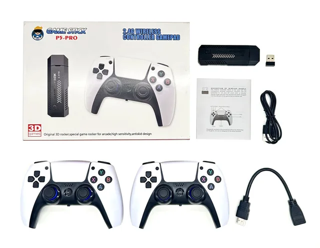 P5 PRO Video Game Console 64GB/128GB 40000 Free Games HD TV Game 3D Two ...