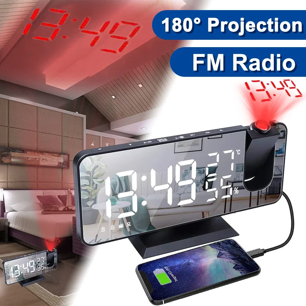 LED-Digital-Projection-Alarm-Clock-Electronic-Alarm-Clock-with ...