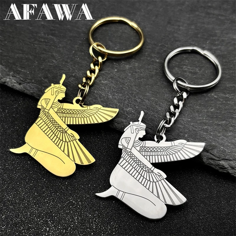 Egyptian-Mythology-Goddess-Isis-Keychain-for-Men-Women-Stainless-Steel ...