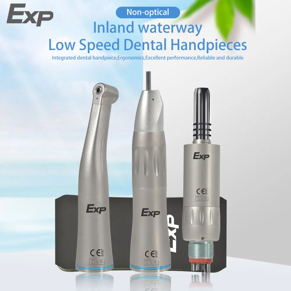 Exp-Stainless-Steel-Dental-Low-Speed-Handpiece-Set-Straight-Contra ...