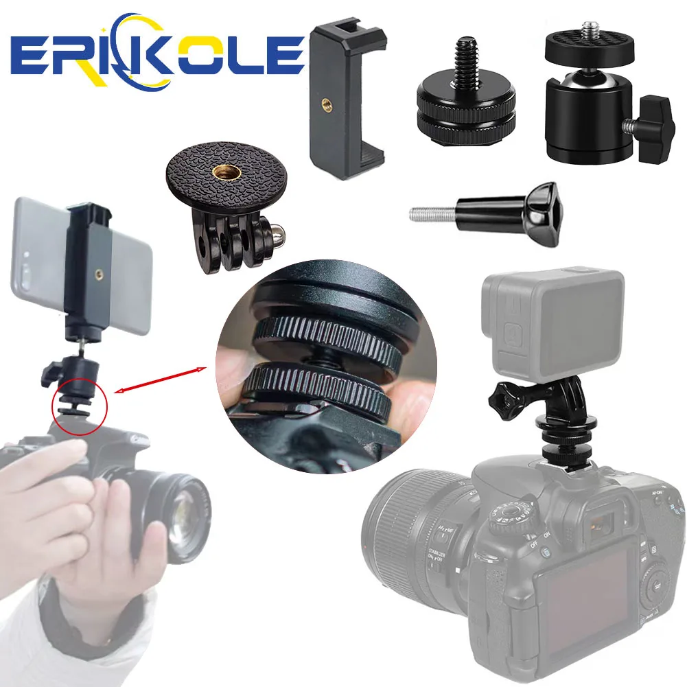 1-4-Camera-Hot-Shoe-Phone-Holder-Flash-Cold-Shoe-Tripod-Adapter-Mount ...