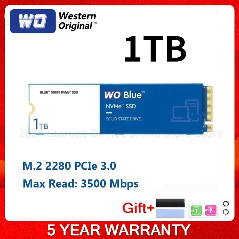 Unidad de estado sólido interna para juegos SN570 8TB NVMe SSD 500GB ...